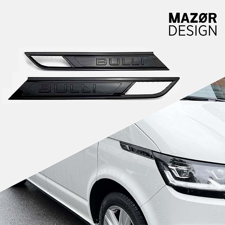 VW T6.1 - Bulli Emblem Side Bades Black Gloss